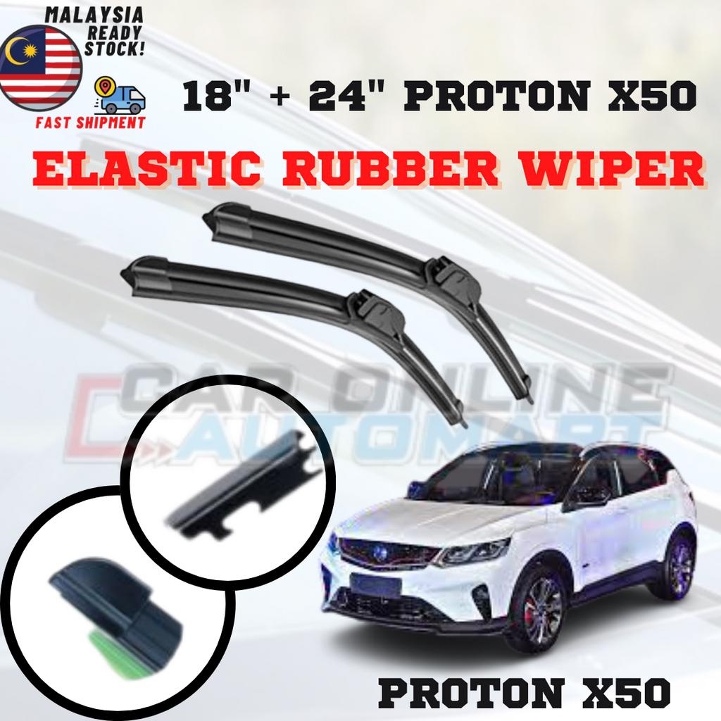FOR PROTON X50 ~ High Grade Soft Elastic Rubber Wiper Genuine DURABLE ...