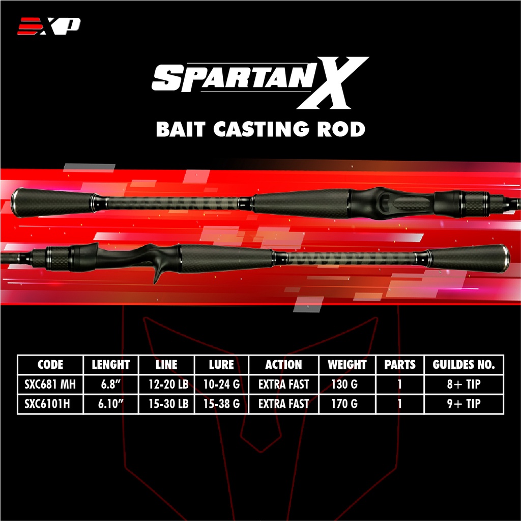 EXP ROD SpartanX Carbon Fiber 1PCS Fishing Rod Medium Heavy Bait ...