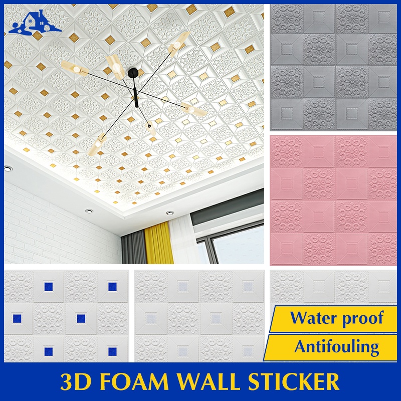 wallpaper ceiling wallpaper wall bricks foam sticker Self-adhesive ...