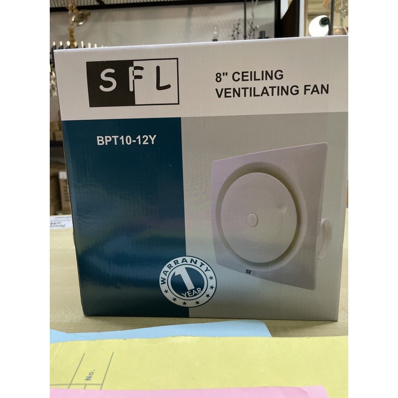 [SIRIM] SFL 8'' Ceiling Ventilation Fan Exhaust Fan (Round/Square ...