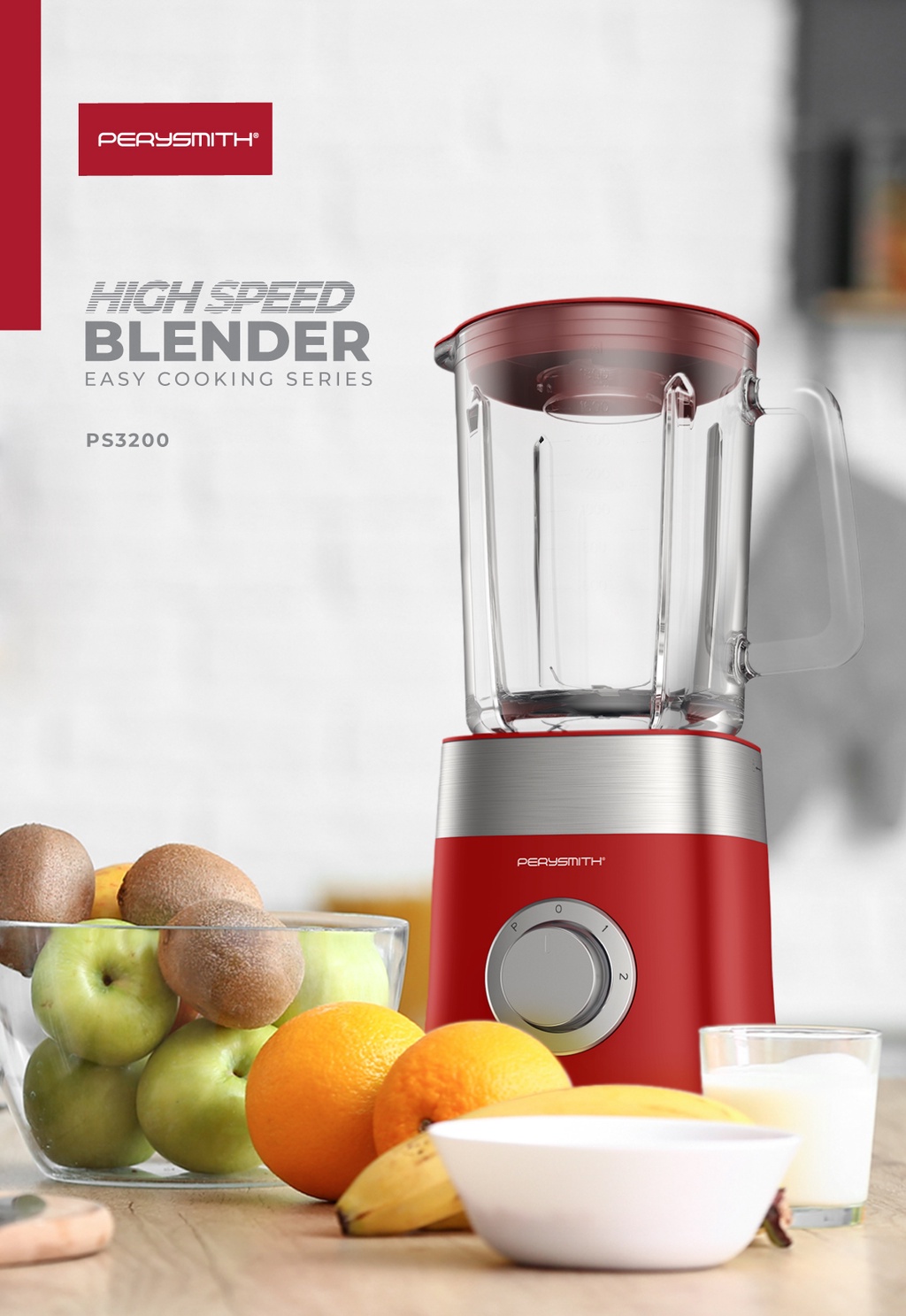 Perysmith High Speed Blender Easy Cooking Series (800W) PS3200 | Shopee ...