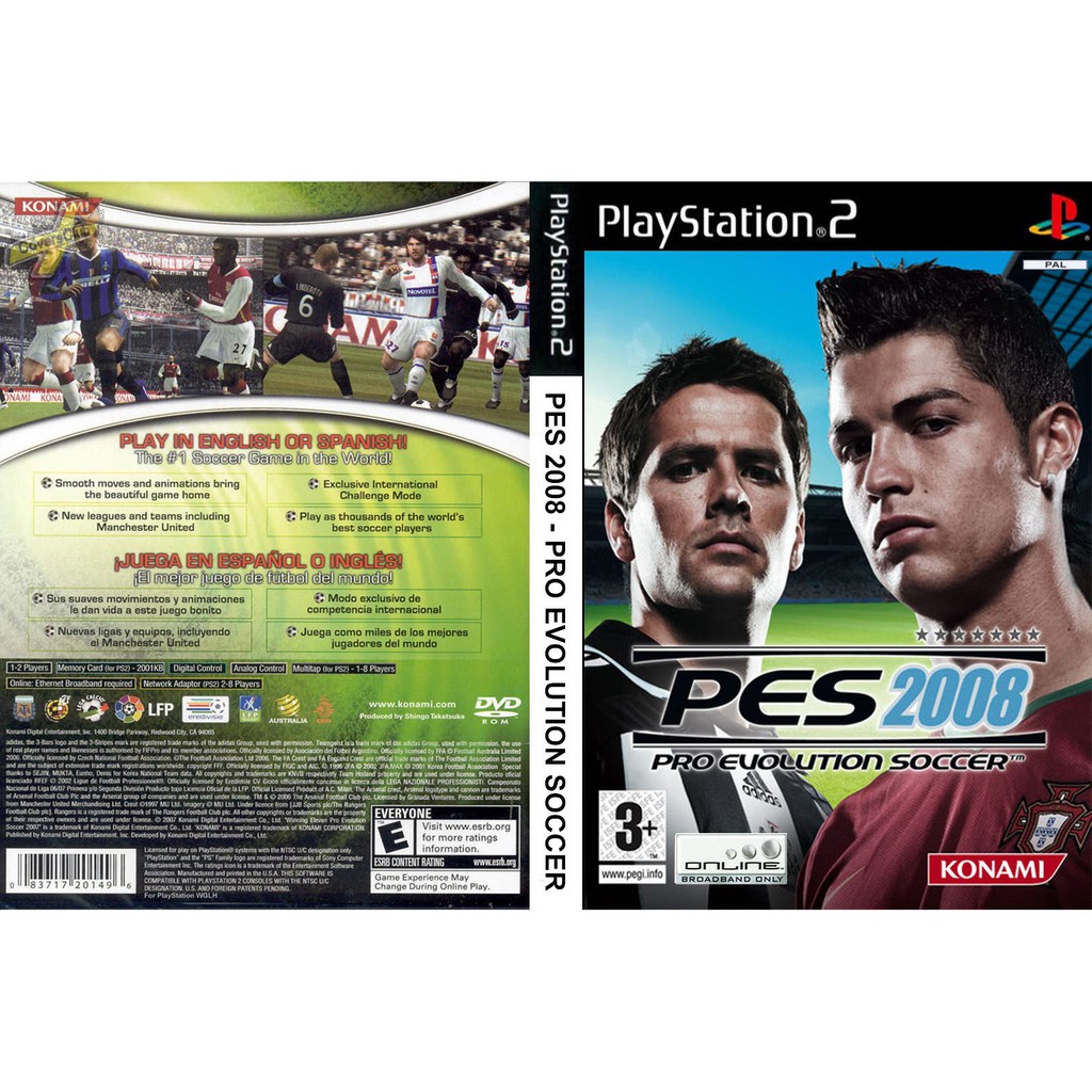 Pro Evolution Soccer PES 2008 (CD Games PS2) | Shopee Malaysia