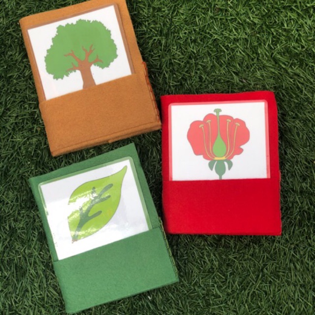 Montessori Inspired 3 part card felt pouch | Shopee Malaysia
