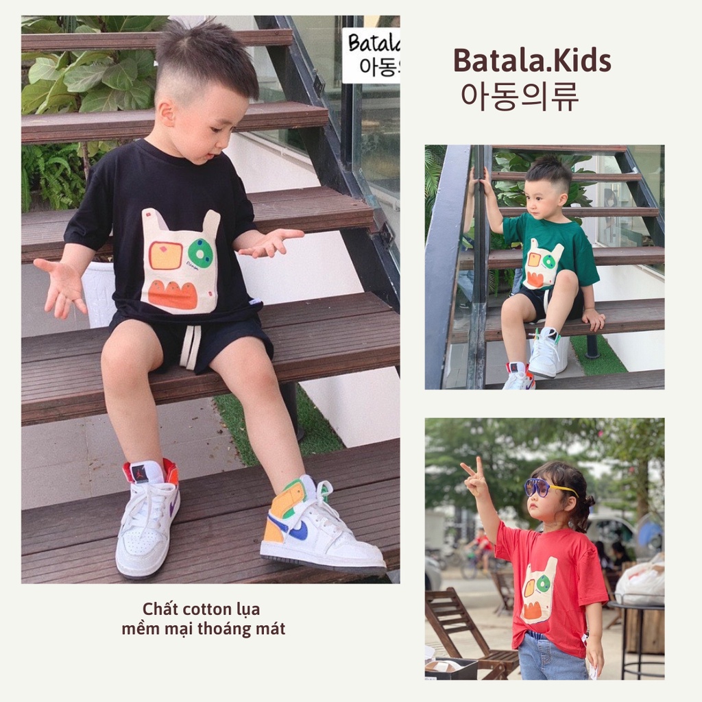 Batala Kids Cotton T-shirt for boys and girls, Korean loose style ...