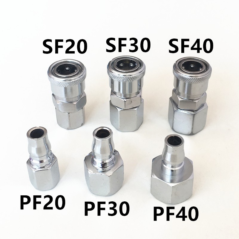 1 Piece Male And Female Thread 1/4" 3/8" 1/2" Air Compressor Hose Push ...