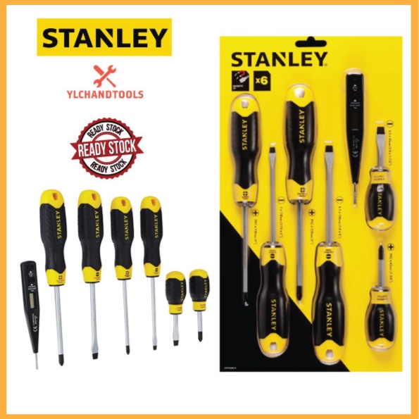 [READY STOCK] Stanley STMT66679 Screwdriver Set 6 Pcs W/Digital Test ...