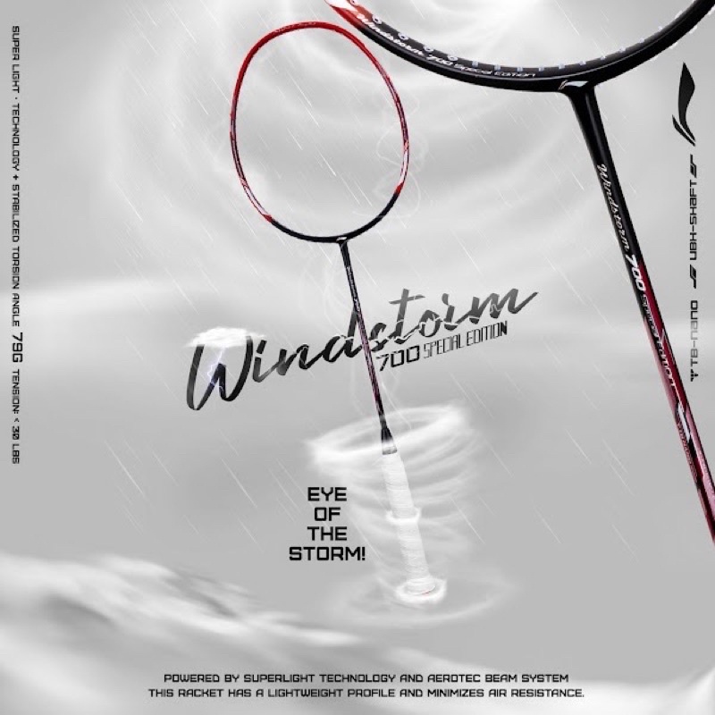 Li Ning Windstorm 700 Special Edition Badminton Rackets | Shopee Malaysia