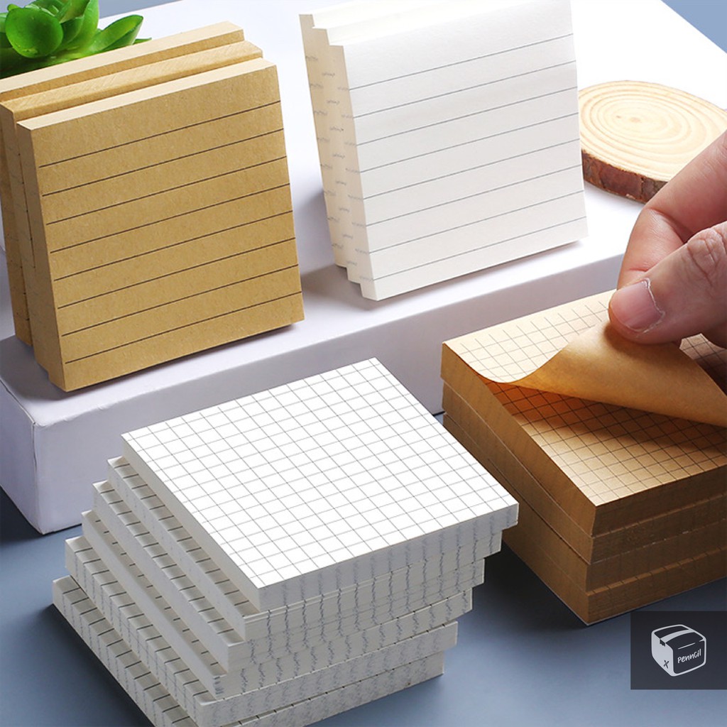 thepenncilboxstudio 80 Sheets White & Kraftpaper Paper Minimalist Plain ...