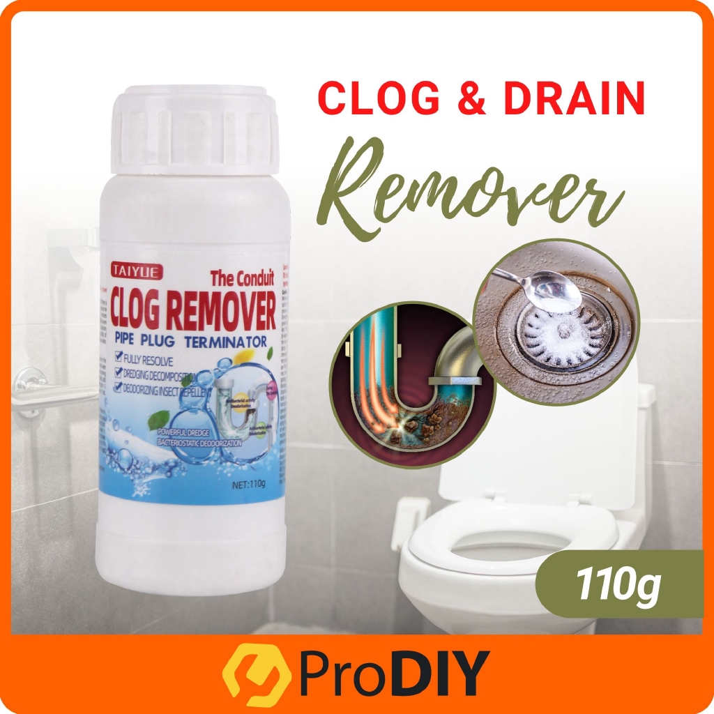 110 g The Conduit Clog Remover Drain Pipe Basin Cleaner Clogged Powder ...