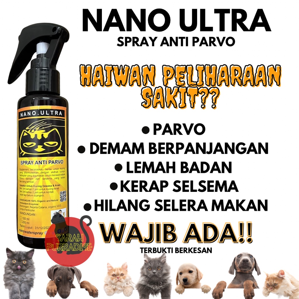 Spray Nano Ultra-Mujarab untuk Parvo | Shopee Malaysia