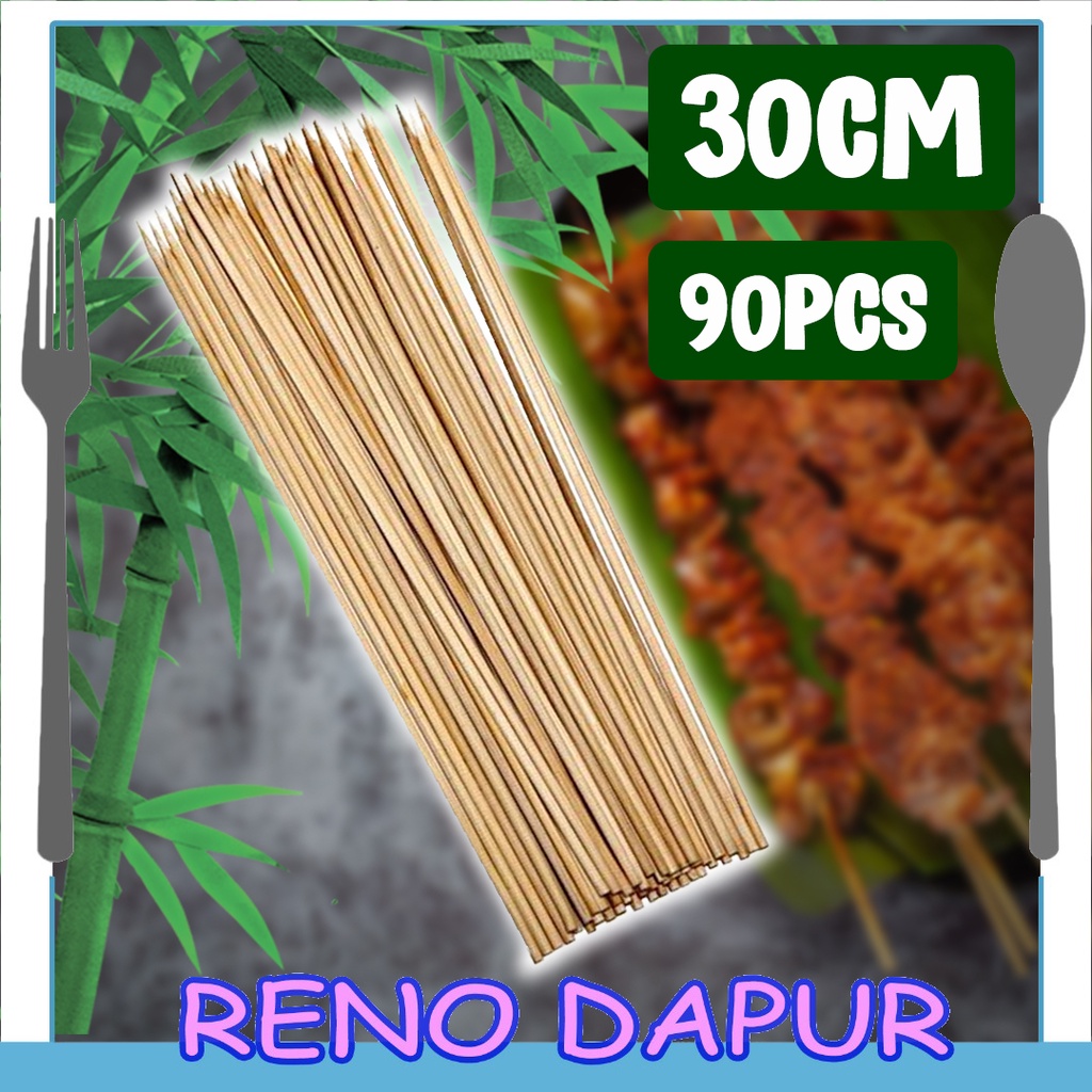 30CM SATAY BAMBOO SKEWERS BBQ STICK BATANG LIDI SATAY KAYU CUCUK SATAY ...