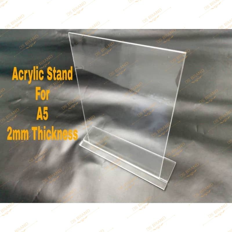 Kepingan Akrilik + Stand / Acrylic Sheet 2Mm A5 Stand | Shopee Malaysia