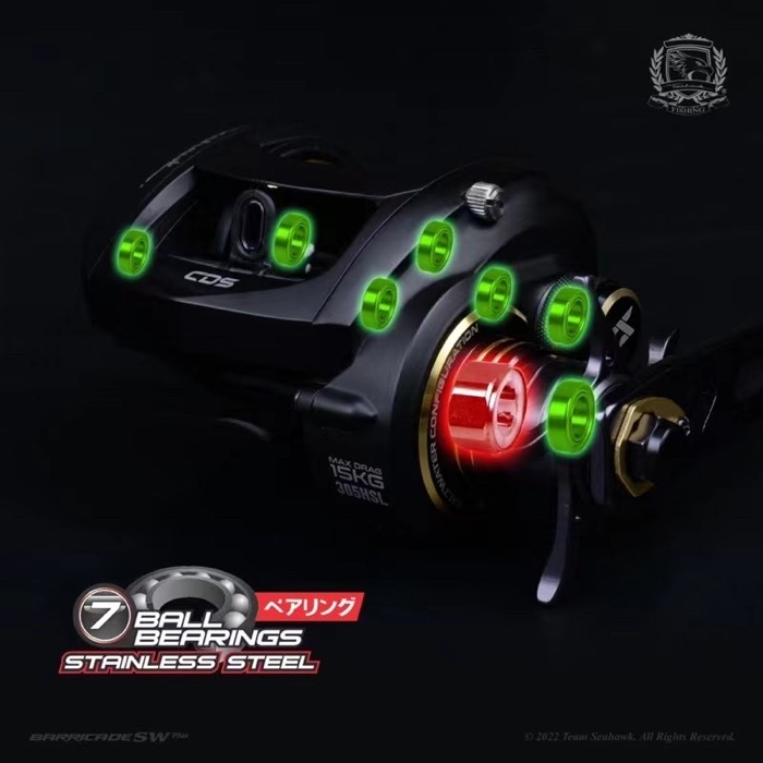 Team Seahawk BARRICADE SW Plus Reel Bc / Kayuh Kiri Sahaja | Shopee ...