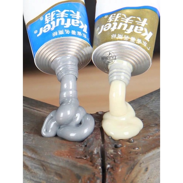 Ejen pembaikan paip logam 卡夫特Kafuter铸工胶 金属管道修补剂 100G Strong Kafuter A+B ...