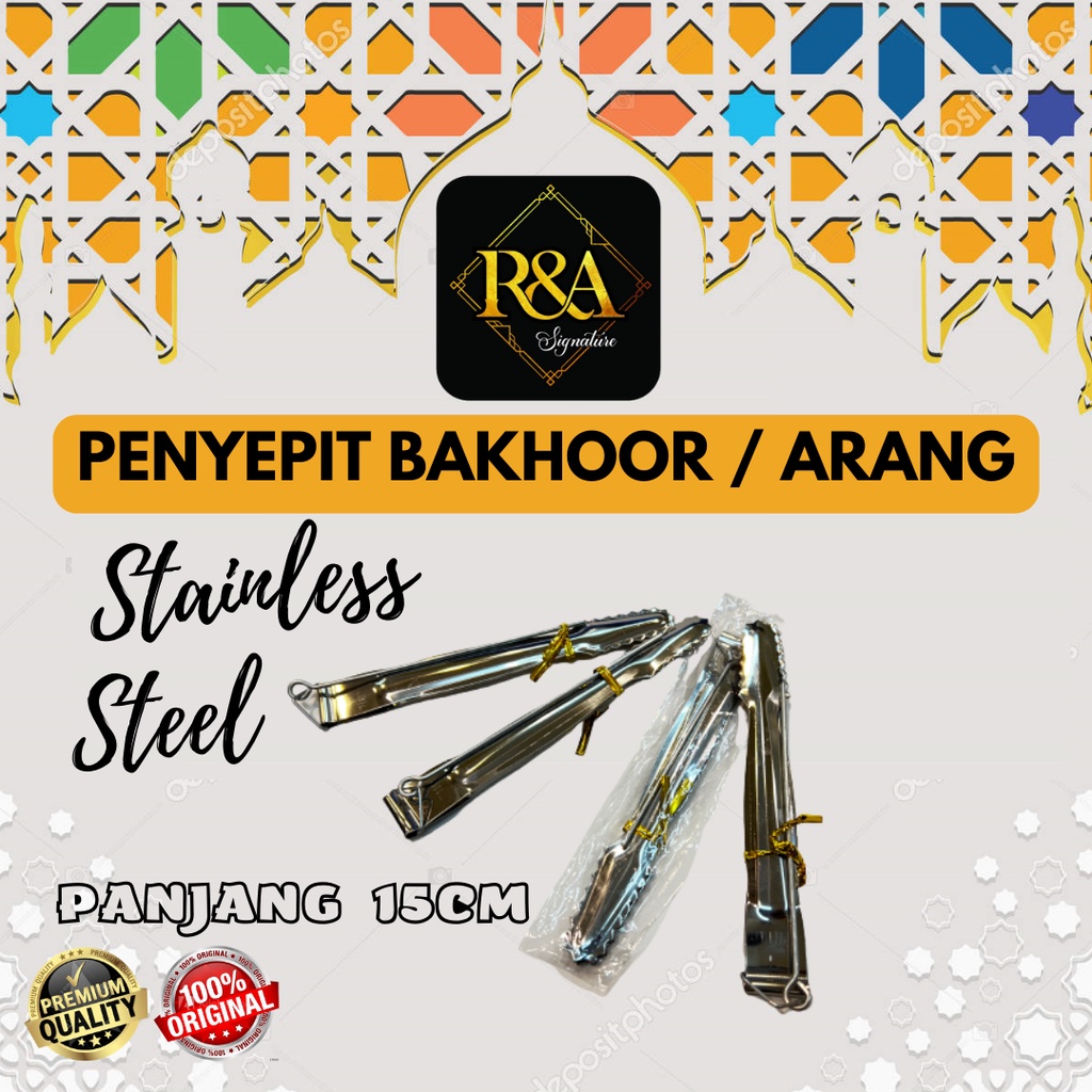 R&A CLIP STAINLESS STEEL (PENYEPIT UNTUK ARANG & BUKHOOR) Bakhoor ...