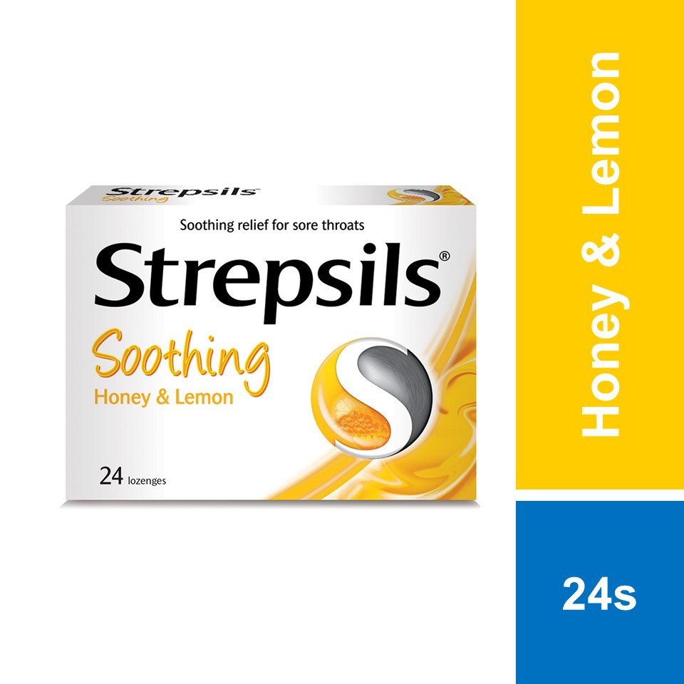 Strepsils Lozenges Sore Throat Candy 24pcs Extra Strong Menthol ...