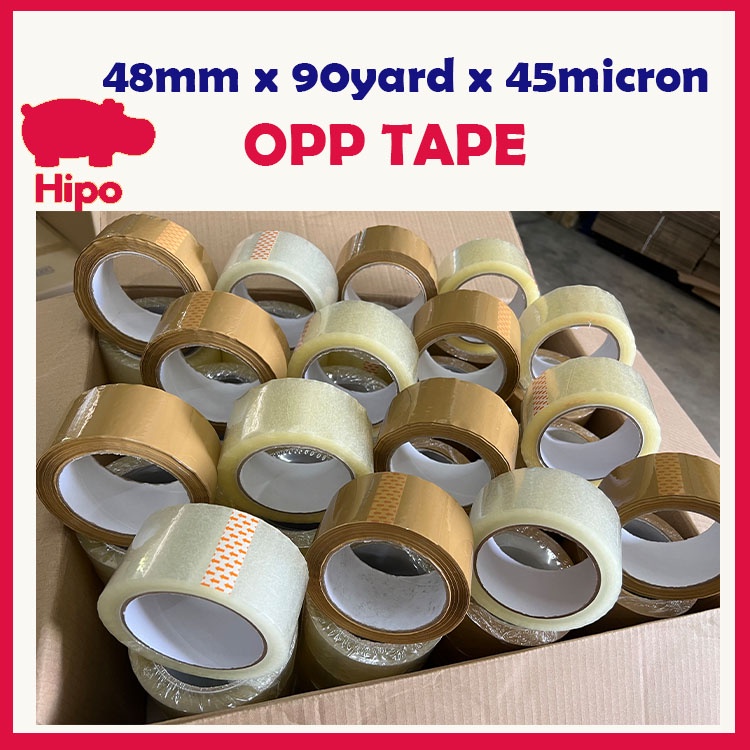 OPP Tape 48mm x 90y x 45mic / Brown Tape 48mm x 90y x 45mic Transparent ...
