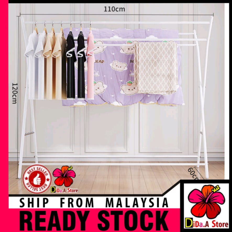 Rak Penyidai Kain Baju Pakaian Tuala Baju Kerja Rak Penyangkut Gantung ...