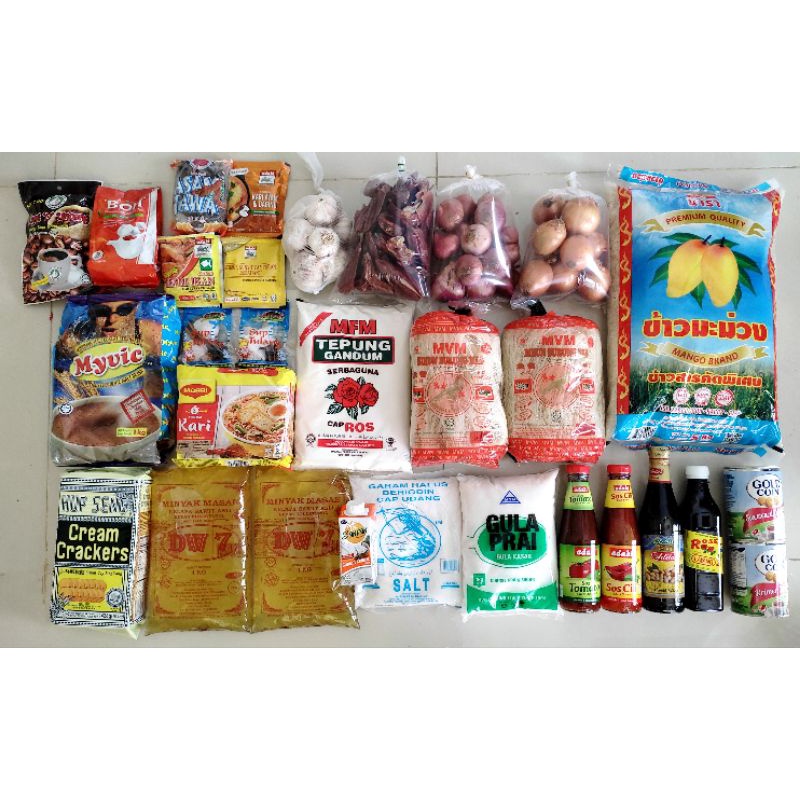 Set Combo Barangan Runcit Asas (30 in 1) | Shopee Malaysia