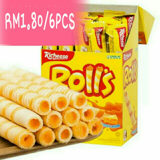*READY STOCK*HALAL Richeese Roll's Wafer Stick LOOSE | Shopee Malaysia