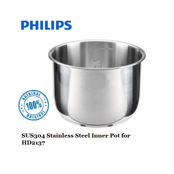 Philips Pressure Cooker SUS304 Stainless Steel Inner Pot for HD2137 ...