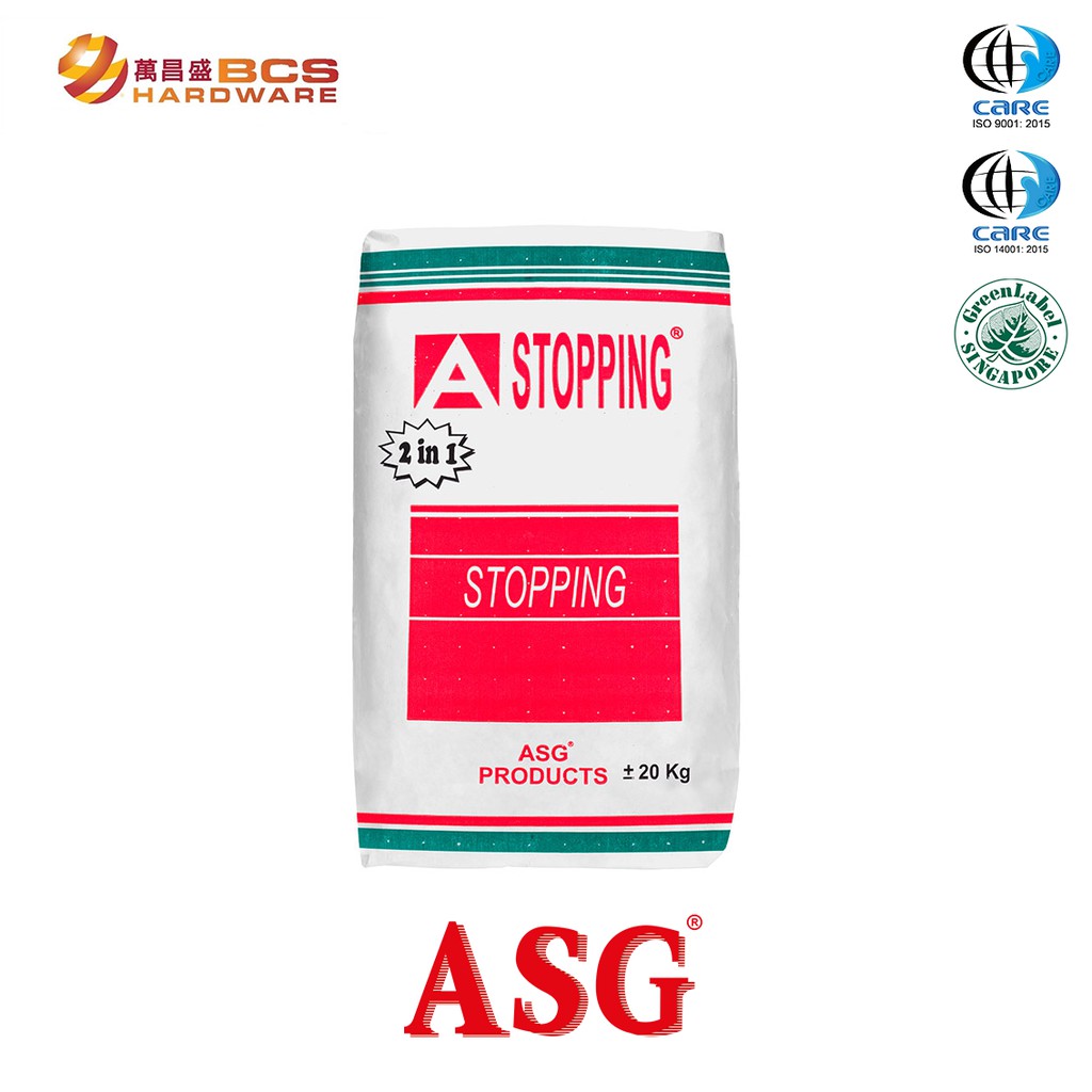 Ceiling Plaster ASG 2 IN 1 A Stopping Compound 20kg | Shopee Malaysia