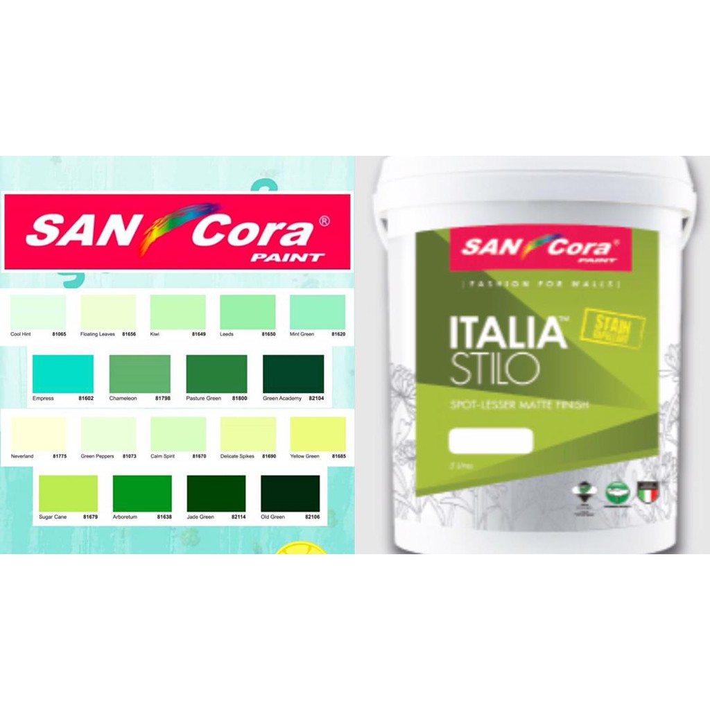 5 LITRE SANCORA PAINT ITALIA STILO MATTE SHEEN | Shopee Malaysia