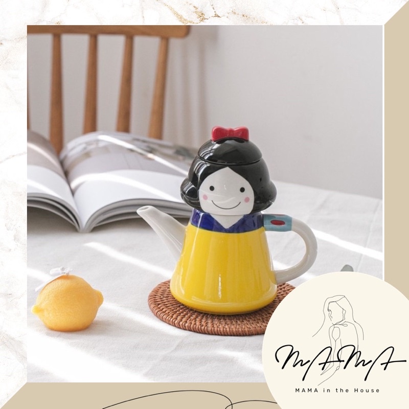 【Ready Stock】2 in 1 Cute and Creative Design Ceramic Snow white ...