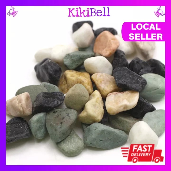 500g Colourful Pebbles 5-40mm Fish Tank Aquarium Stone Decoration Rocks ...