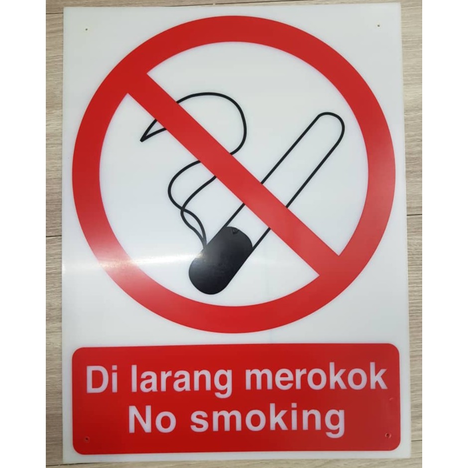 No Smoking Signage Material : PVC | Shopee Malaysia