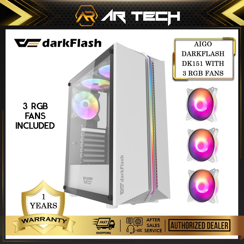 Aigo Darkflash DK150 / DK151 Computer case ATX Chassis (Black/White ...