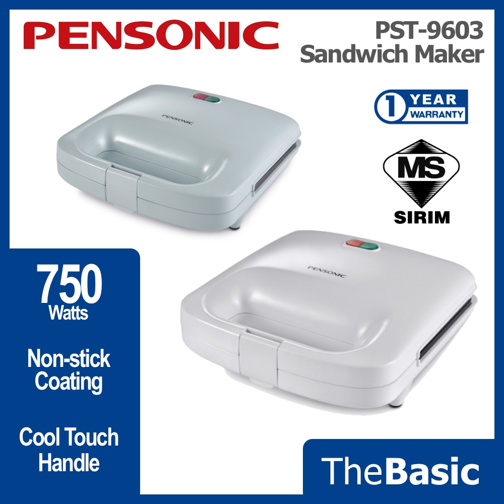 PENSONIC 2 Slice 750w Sandwich Maker Toaster Pembakar Roti (PST-9603G ...