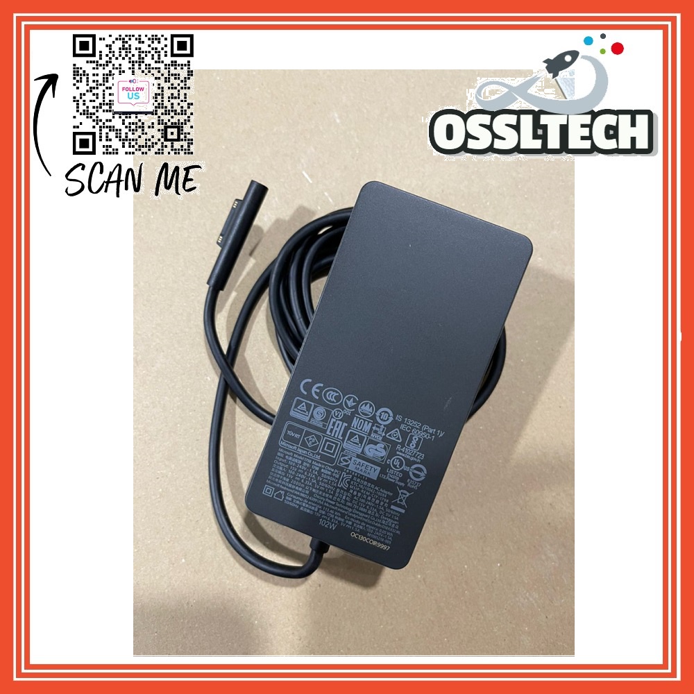 REPLACEMENT Microsoft 15V 6.33A 102w (Magnetic Pin) Surface 1631 1625 ...