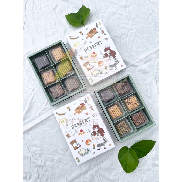 Homemade Premium Butter Cookies Gift Box 6 in 1 / 手工奶油曲奇精致礼盒六合一 ...