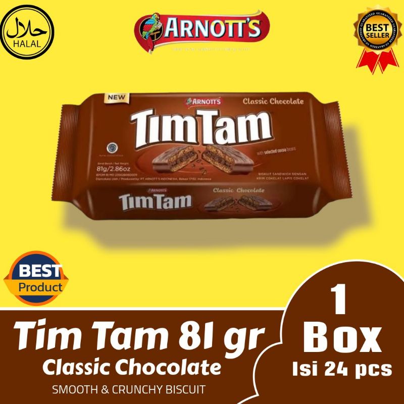 Tim tam Classic Chocolate Sandwich Wafer Biscuit 81 gr | Shopee Malaysia