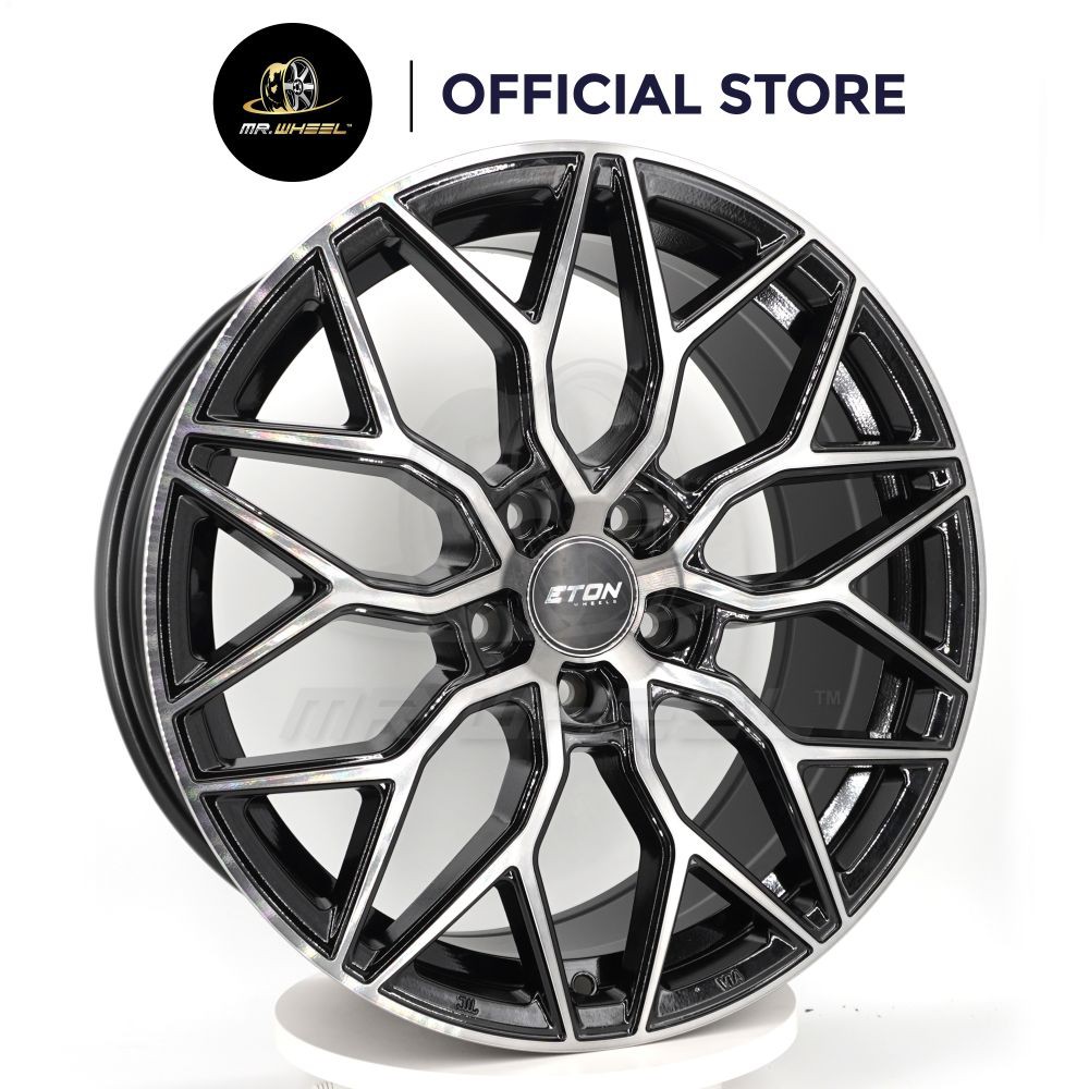 New Sport Rim ETON 5812 18x8 5H112-114.3 ET40 Black Machine Face 18 ...