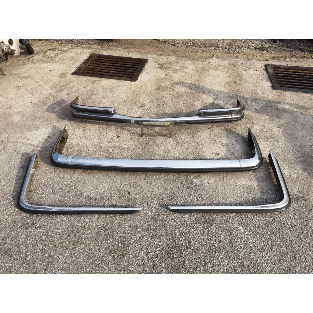 Mercedes Benz W116 S class Sclass front and rear bumper classic japan ...