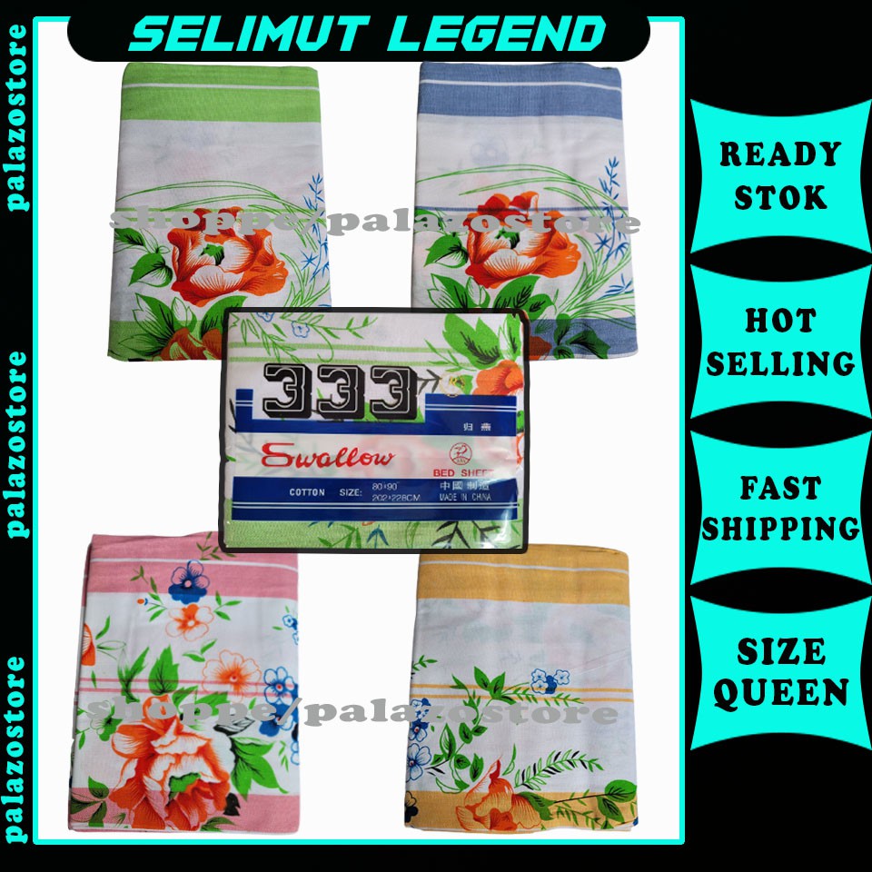 Selimut Legend Double Kain Lembut Swallow Original Packing Kain Cotton ...