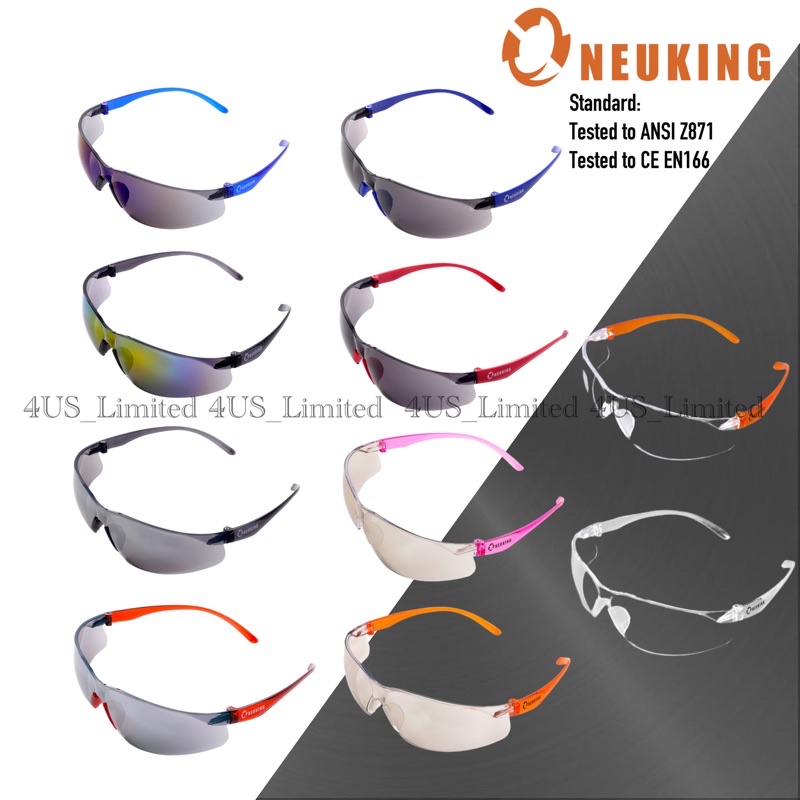 NEUKING Safety Eyewear Protective l Glasses l Impact Protection l Anti ...
