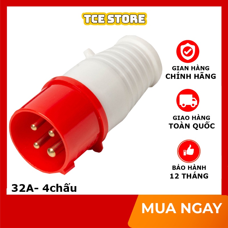 Tce STORE 3-phase 32A 4-pin high load industrial plug | Shopee Malaysia