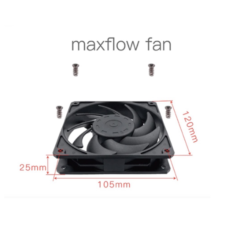 Fanner F120 Blower Fan 3000RPM high speed 12cm for desktop Case / RAD ...