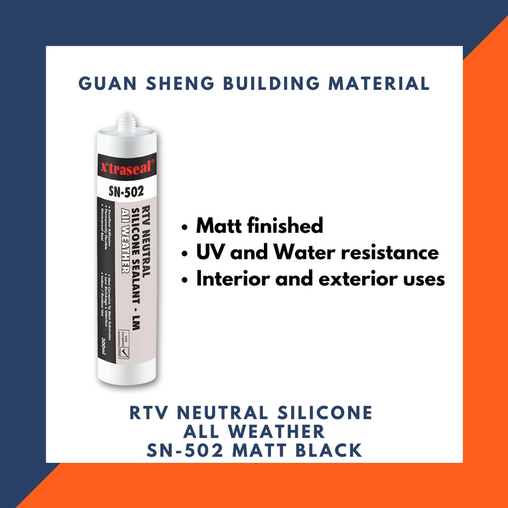 Xtraseal All Weather Indoor n Outdoor Silicon/Sealant, SN 502, Matt ...