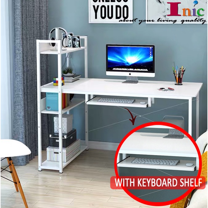Modern Adjustable Study Table Meja Office Computer Table Laptop Desk ...