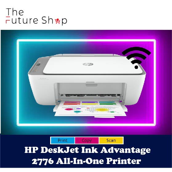 HP Printer 2776 (7FR28B ) DeskJet Ink Advantage All In One Printer - Wifi/Print/Scan/Copy ...