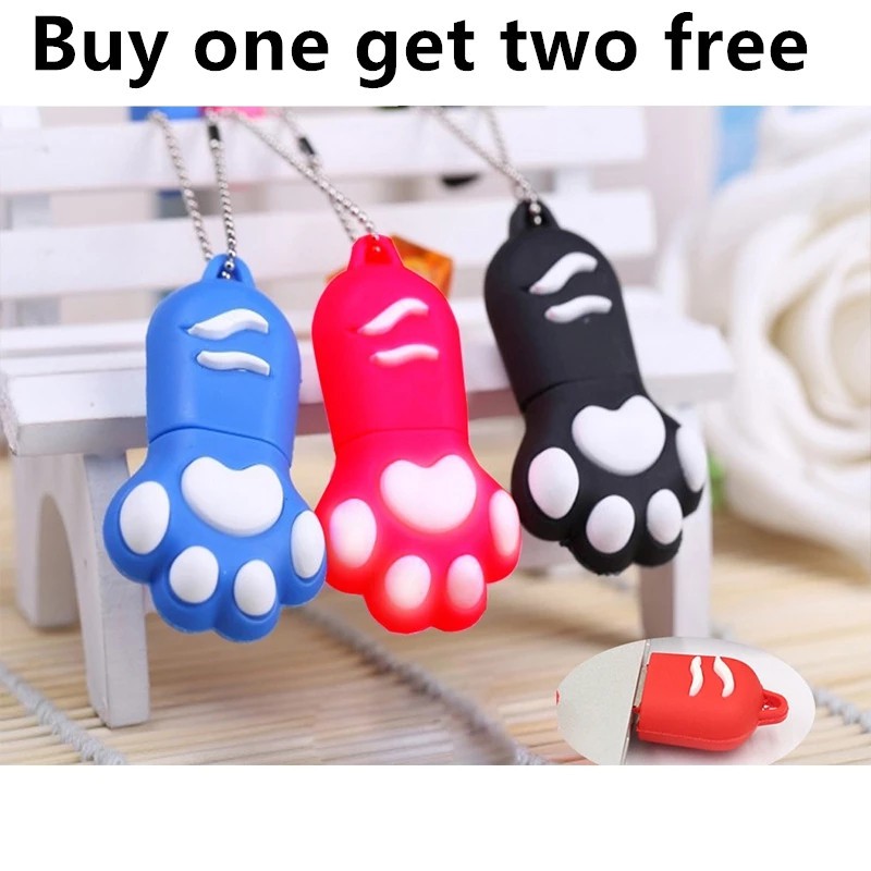 High speed 2TB USB cat claw cartoon USB flash drive 8GB 16GB 32GB ...