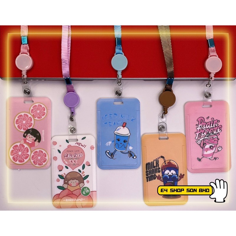 Ready StockNEW ARRIVAL Cartoon PU Card Holder With Retractable Pull ...