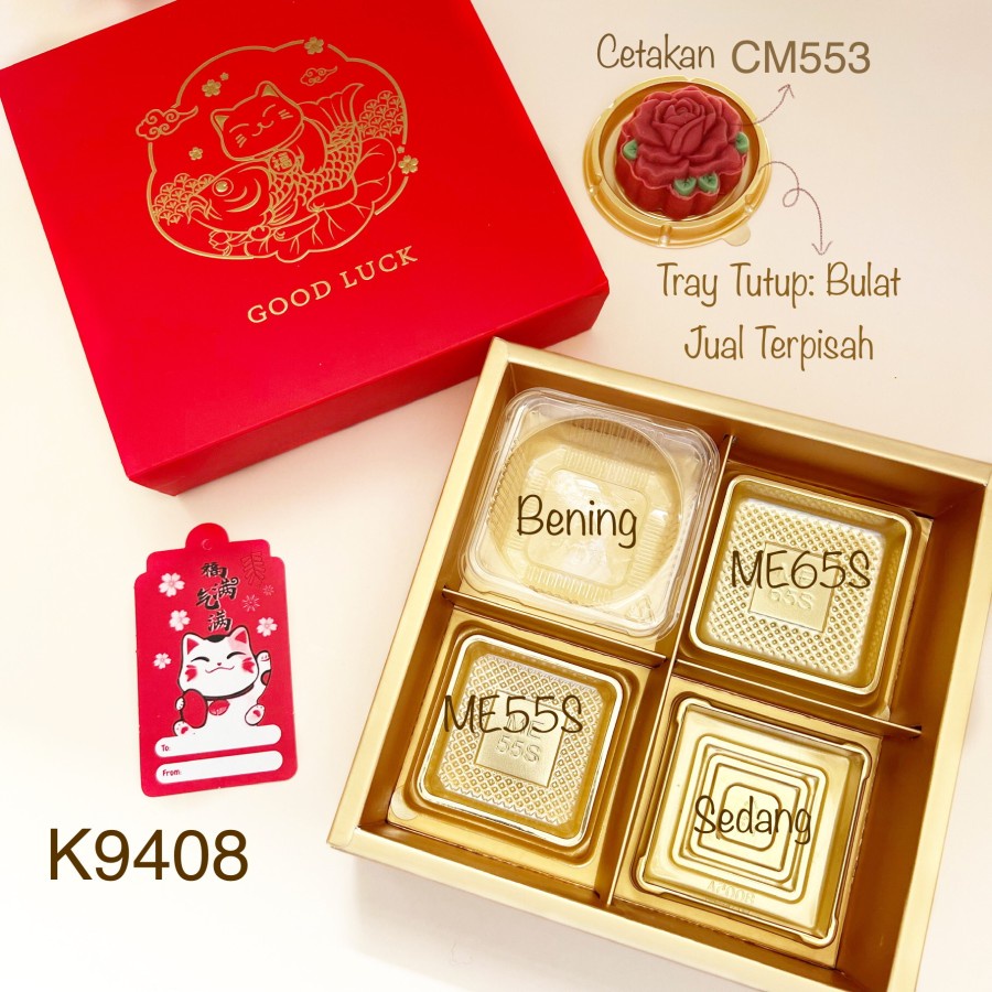 (5 Pcs) Mooncake Box Mooncake Box 75gr Contains 4 Boxes of Bread Moon ...