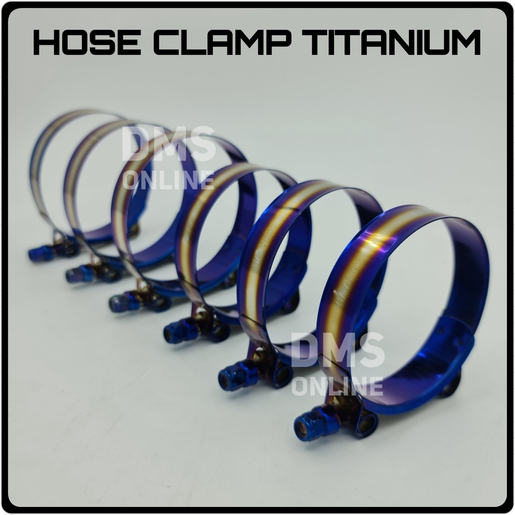 UNIVERSAL STAINLESS STEEL HOSE CLAMP ADJUSTABLE TITANIUM | Shopee Malaysia