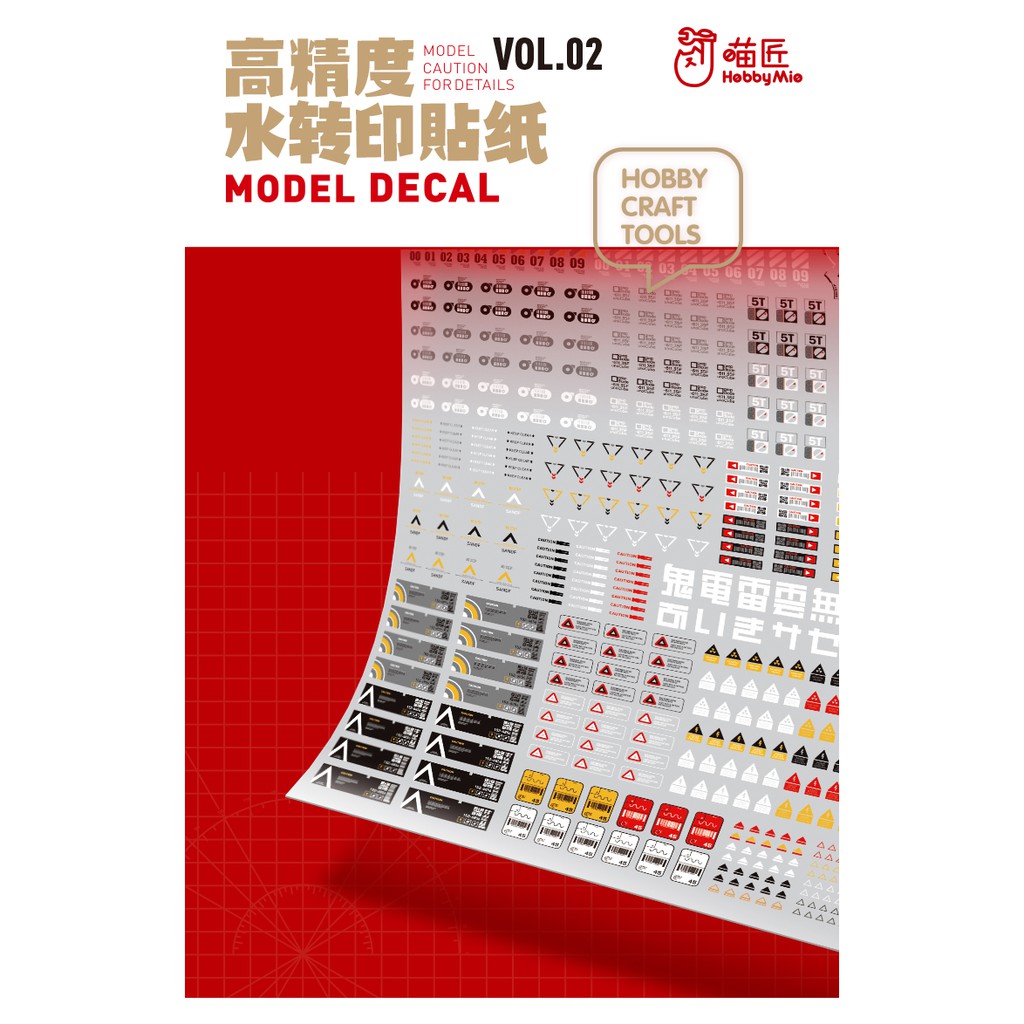 [Hobby Mio] Sci-Fi Mech Design- High-Precision Water Decal - Universal ...