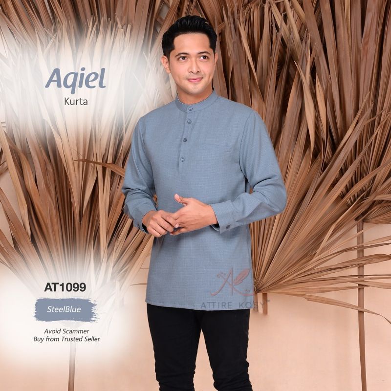 AQIEL KURTA AT1099 Kurta Dewasa Kurta Cekak Musang Kurta Attire Kosy by ...